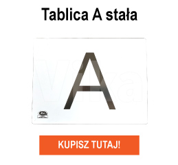Litera A Tablica informacyjna składana 30x40 - Vika